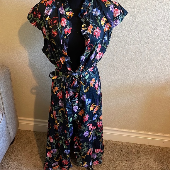 Who What Wear | Dresses | Floral Garden Open Front Dressduster Kimono ...
